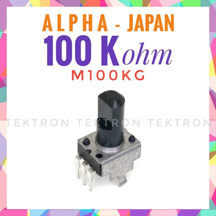 Jual Alpha Potentiometer B100Kohm 100K ohm mono mixer amplifier ...