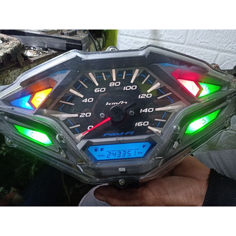Jual speedometer kilometer spidometer vario 150 led k59 original ...