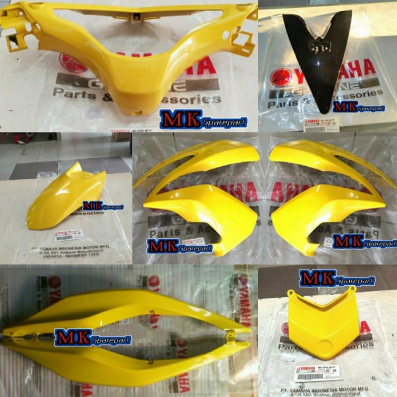 Jual PAKET FULL SET BODY HALUS AEROX 155 KUNING ORIGINAL YAMAHA ...