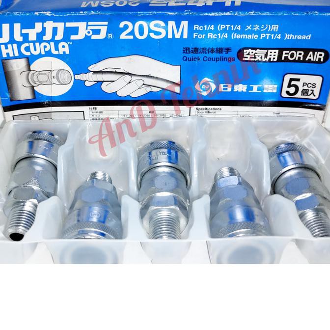 Jual Quick Coupler Nitto Kohki 20SM / Kopler Angin Nitto SM20 Made In ...