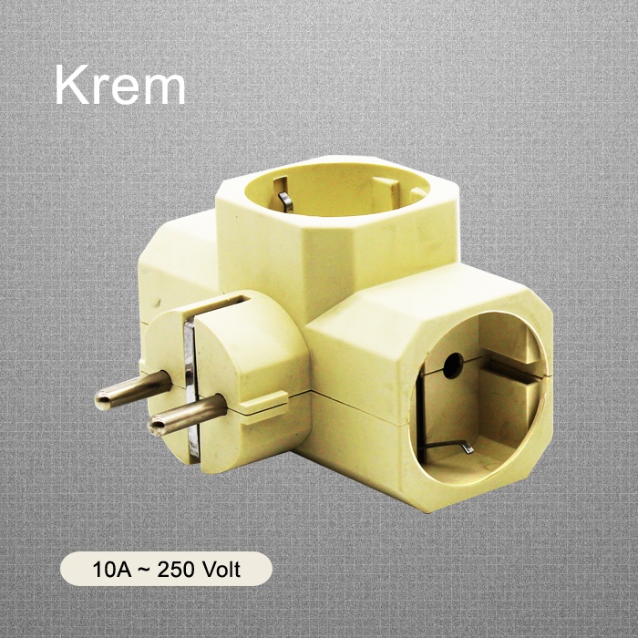 Jual MIKOTEK Steker T Arde 3 Lubang / Colokan 3 Lubang 3 Arah MT-7899B ...