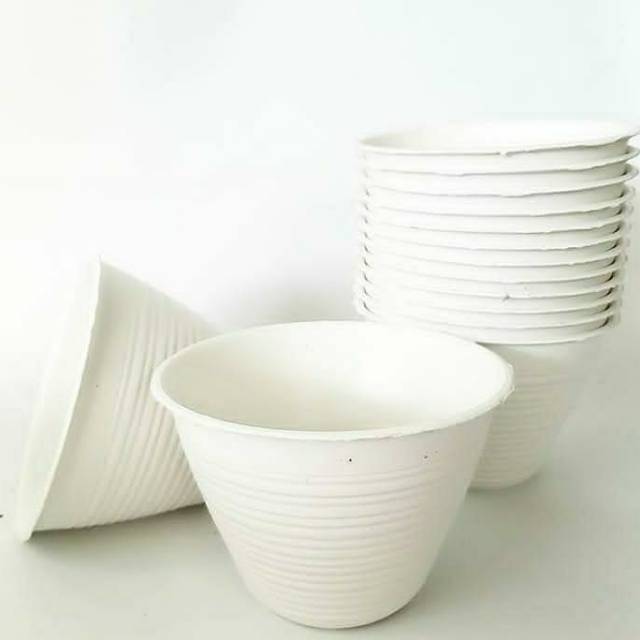 Jual Pot plastik putih 10cm | Shopee Indonesia