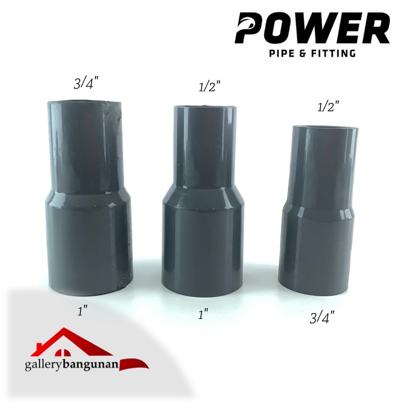 Jual Oversok 1x3/4, 1x1/2, 3/4x1/2 | Reducer | Overshock | Reducing | Sambungan Pipa | Shopee ...