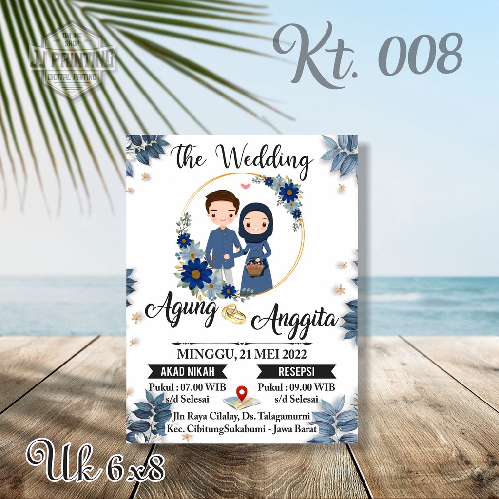 Jual UNDANGAN MINI KOPI Tasyakuran pernikahan UNDANGAN SNACK MOTIF ...