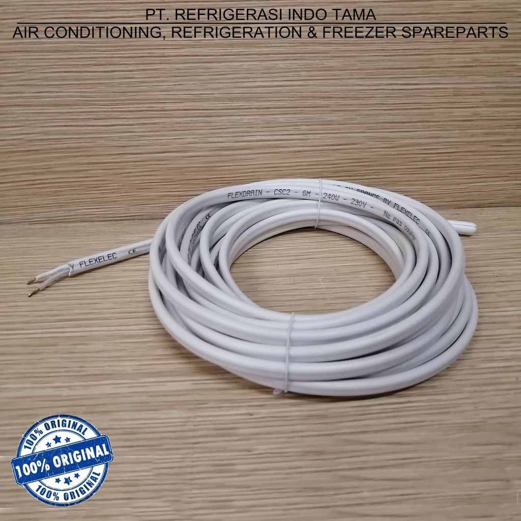 Jual CABLE HEATER FLEXELEC DRAIN 6M 240W CSC2 - KABEL HEATER PEMBUANGAN 6 M - 6 Meter | Shopee ...