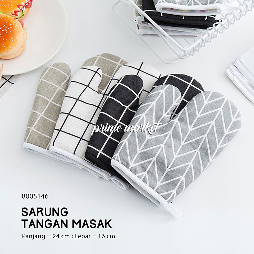 Jual Sarung Tangan Oven Anti Panas Tebal / Mitten / Sarung Tangan Masak ...