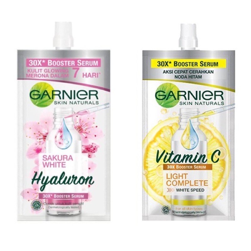 Jual GARNIER SKIN NATURAL 7.5ML SERUM SACHET / light complete booster ...