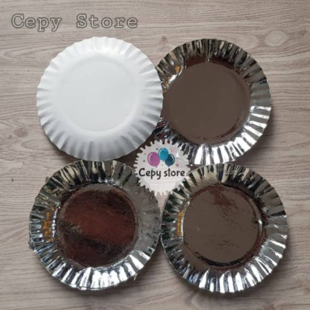 Jual Piring Kue Kertas / Paper Plate / Piring Ultah Kertas Silver | Shopee Indonesia