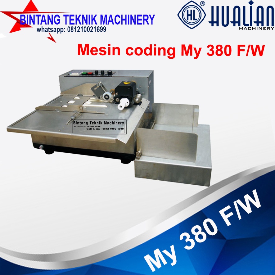 Jual Mesin Coding aotumatic MY-380 F/W Hualian alat cetak tanggal ...