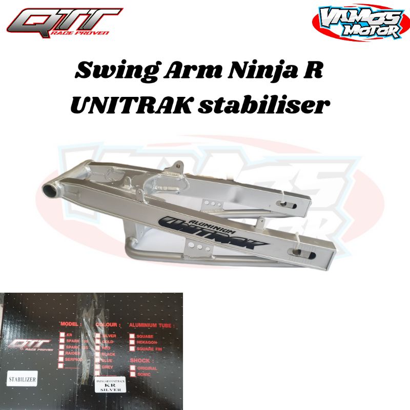 Jual Swing ARM ALmunium Unitrak Stabiliser Silver Ninja R & SS QTT ...