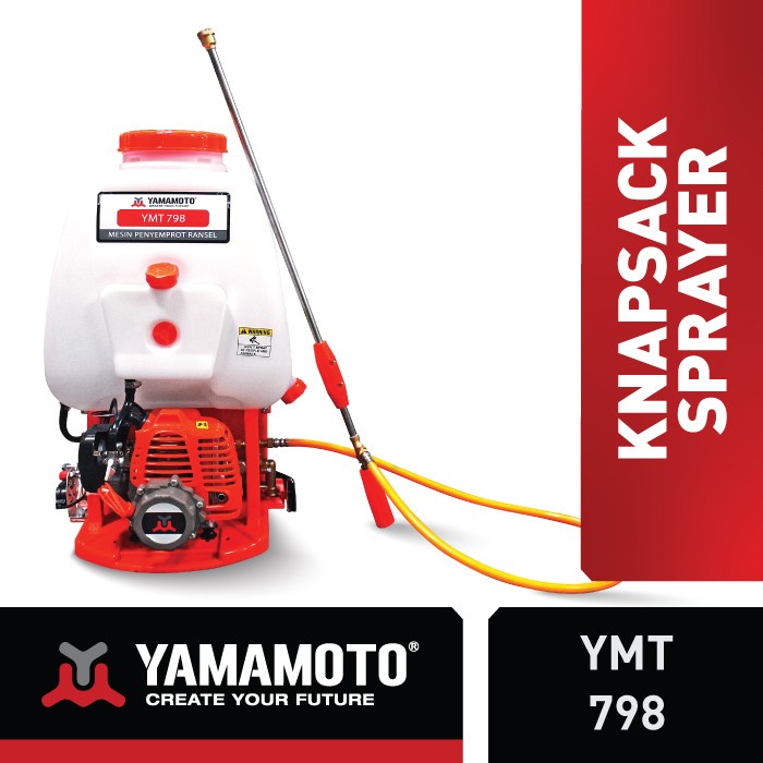 Jual YAMAMOTO Pompa Semprot Hama Knapsack Sprayer YMT 798 ( 2 Tak ) 20 liter | Shopee Indonesia