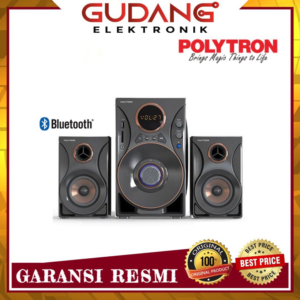 Jual SPEAKER POLYTRON PMA 9310 BLUETOOTH GARANSI RESMI | Shopee Indonesia