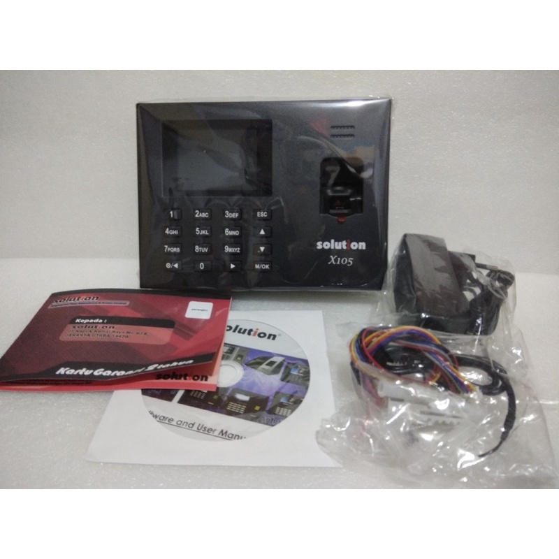 Jual Mesin Absensi Finger Print Sidik Jari Solution X105 TCP/IP Fingerprint | Shopee Indonesia