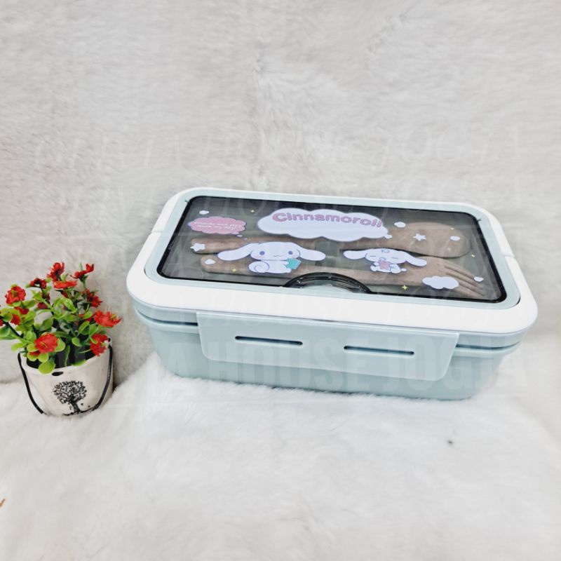 Jual Lunch Box Cinnamoroll Tosca Tempat Makan Plastik Cinnamoroll Tosca ...