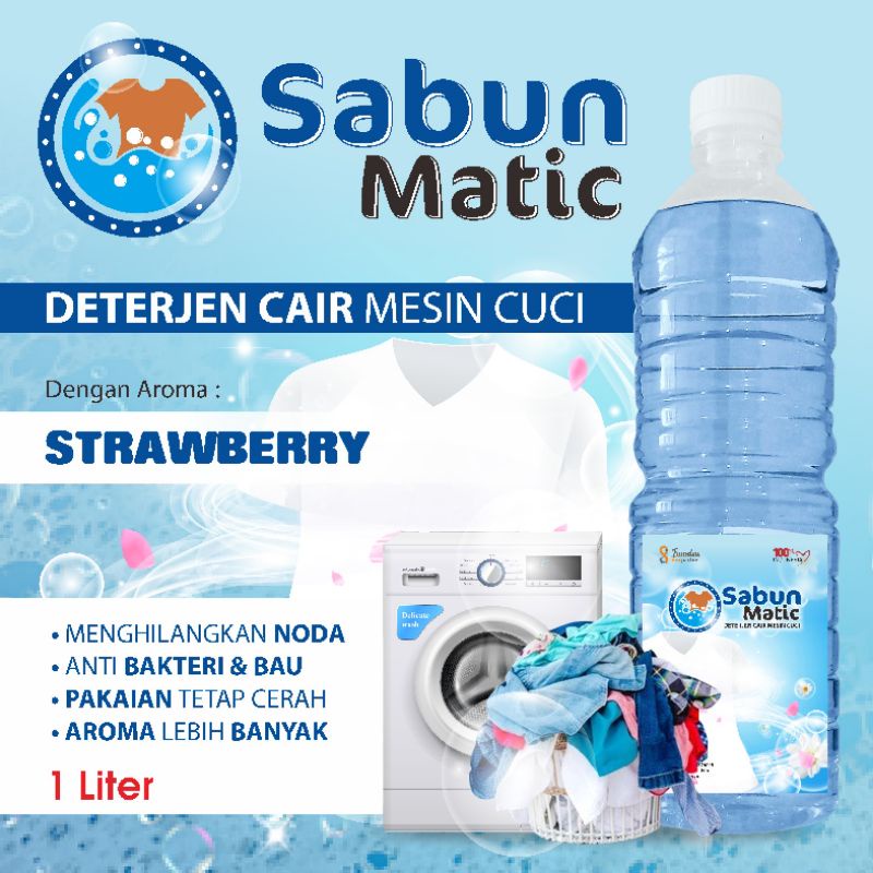 Jual Sabun cair detergen MATIC aneka aroma segar kemasan botol 1 liter ...