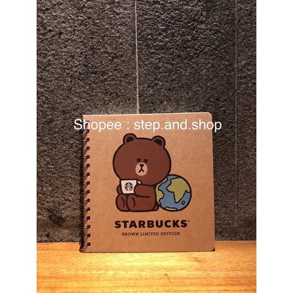 Jual Starbucks X Line Friends Note Book Brown Exclusive Earth Month ...