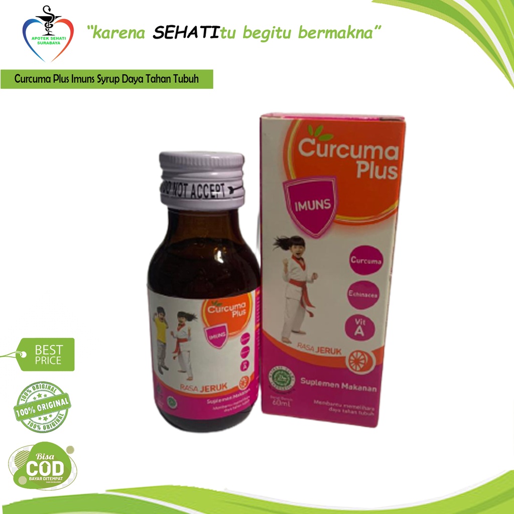 Jual CURCUMA PLUS IMUNS VITAMIN ANAK 60 ML PENAMBAH SISTEM IMUN ANAK ...