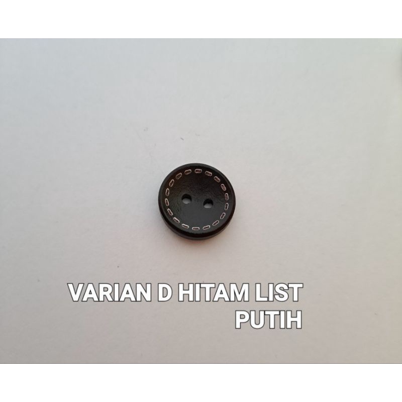 Jual Kancing baju kayu kemeja /hem ukuran 1.5cm (kancing hias kayu) 50 ...