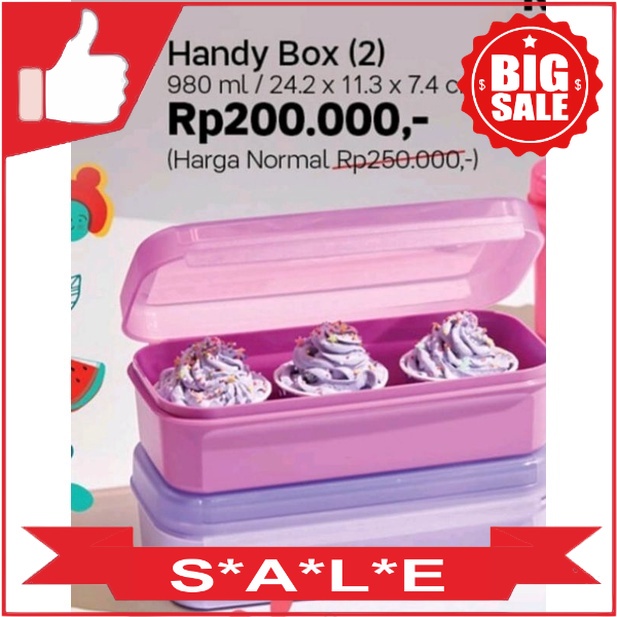 Jual Tupperware Signature Rectangular 980ml ECER 1pcs Tupperware ...