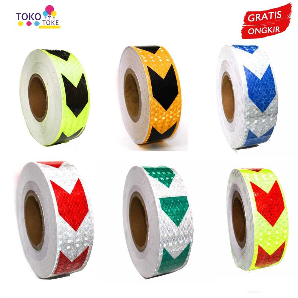 Jual Stiker Marker Reflective Truck Sticker Marker Mobil Truk Arrow 5cm ...