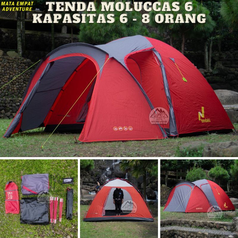 Jual TENDA CAMPING MOLUCCAS 6 PRO KAPASITAS 6 7 ORANG MANDALA 6 PRO ...