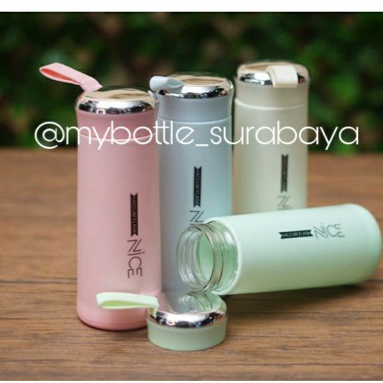 Jual (minimal 80pcs) botol nice kaca,tumbler nice kaca,termos nice kaca ...