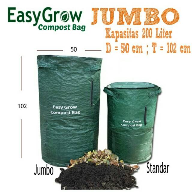 Jual Easy Grow Compost Bag. Membuat Kompos Jadi Menyenangkan | Shopee ...