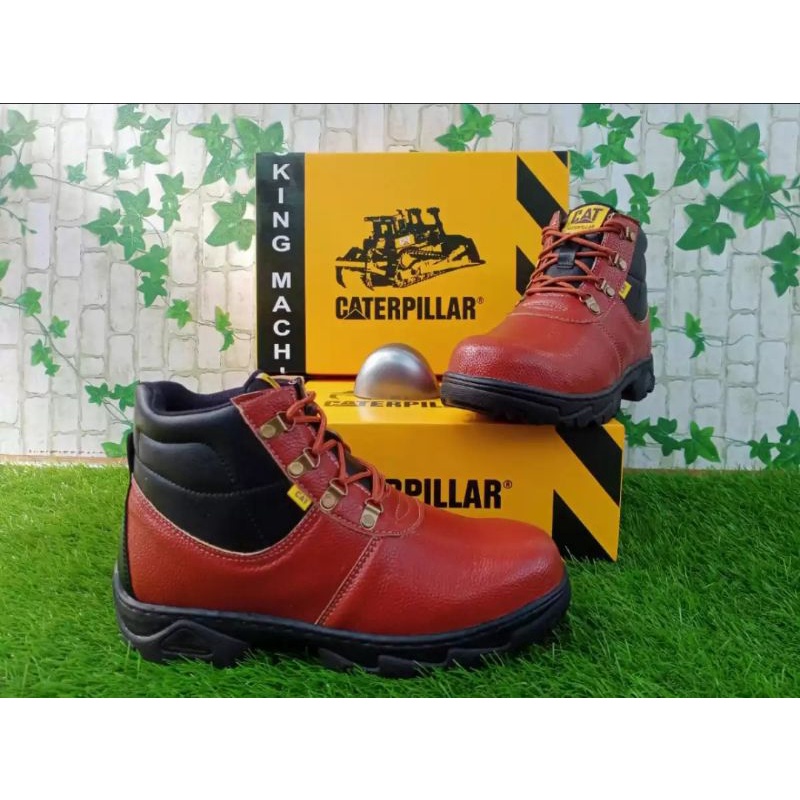 Jual COD SEPATU CATERPILLAR BOT KULIT/SEPATU KULIT KEPALA BESI SEPATU ...