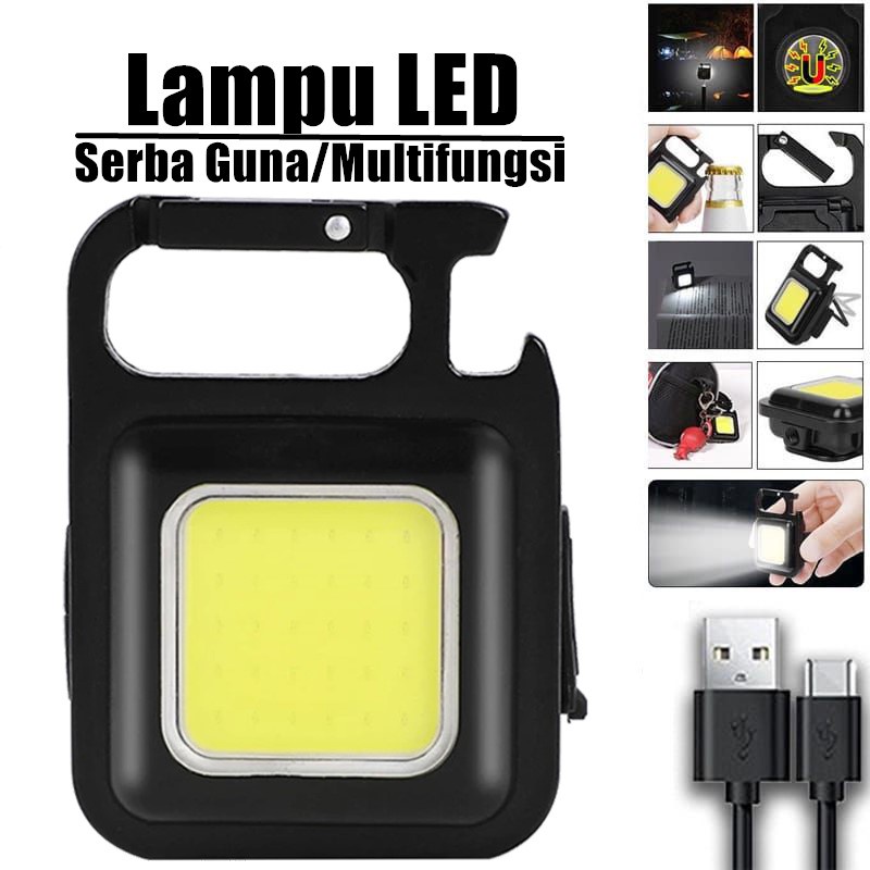 Jual Lampu LED Mini Senter Multifungsi Super Terang COB Light Gantungan ...