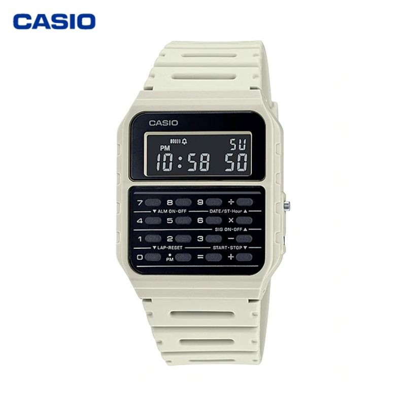 Jual JAM TANGAN PRIA CASIO DATABANK CA-53WF-8B ORIGINAL - CA53WF PUTIH ...