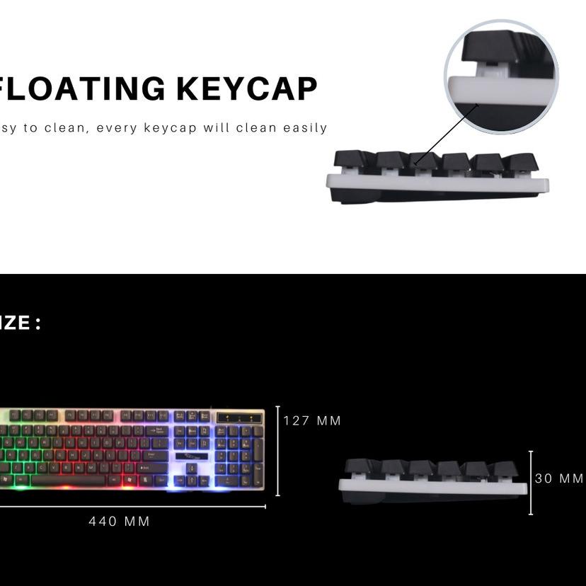 Jual Super Ekonomis Noblex Keyboard dan Mouse RGB Gaming Set Gaming ...