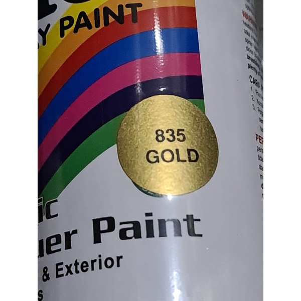 Jual CAT SEMPROT DITON 835 GOLD 300CC | Shopee Indonesia