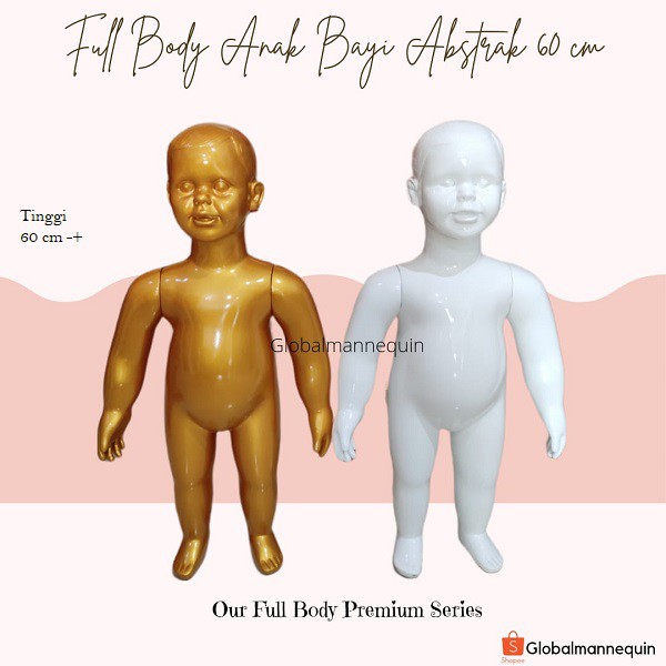 Jual Manekin Full Body Anak Kecil Tinggi 65 CM Material Fiber Glass ...