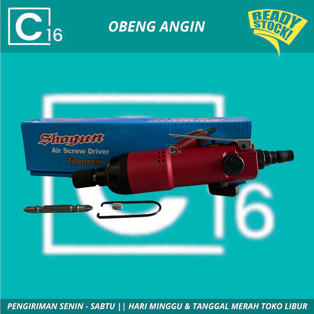 Jual Air Screw Driver Obeng Angin Shogun Titanium Termurah Berkualitas ...