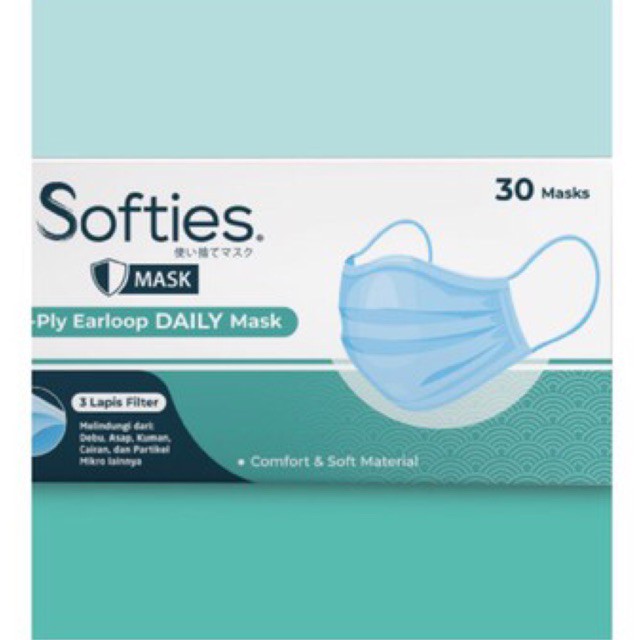 Jual Masker Softies daily Mask box isi 30pcs | Shopee Indonesia