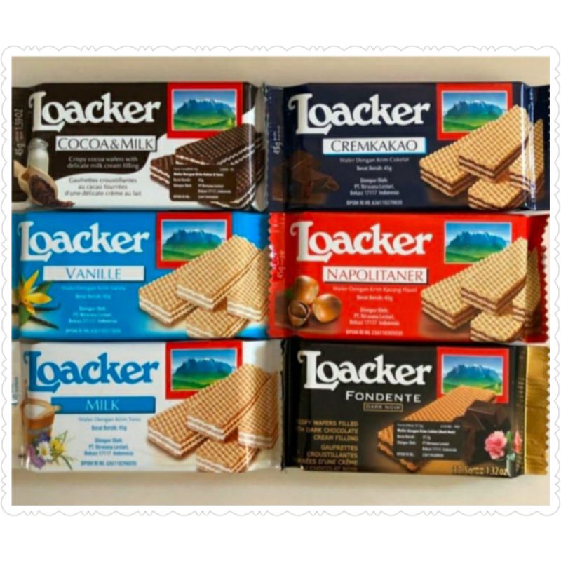 Jual Loacker Wafer Quadratini 45 gr | Shopee Indonesia