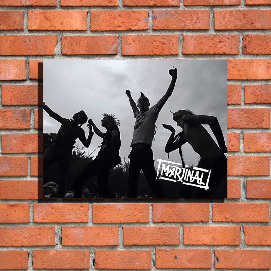 Jual Poster MARJINAL Poster Band Musik Hiasan Dinding Poster Kayu 01 ...