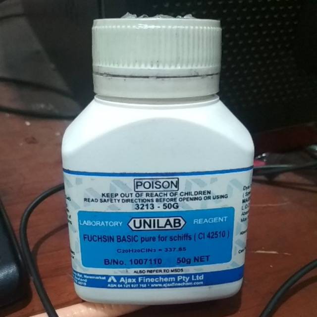 Jual Fuchsin Basic (C. I. 42510) UNILAB | Shopee Indonesia Jual Fuchsin Basic (C. I. 42510) UNILAB | Shopee Indonesia