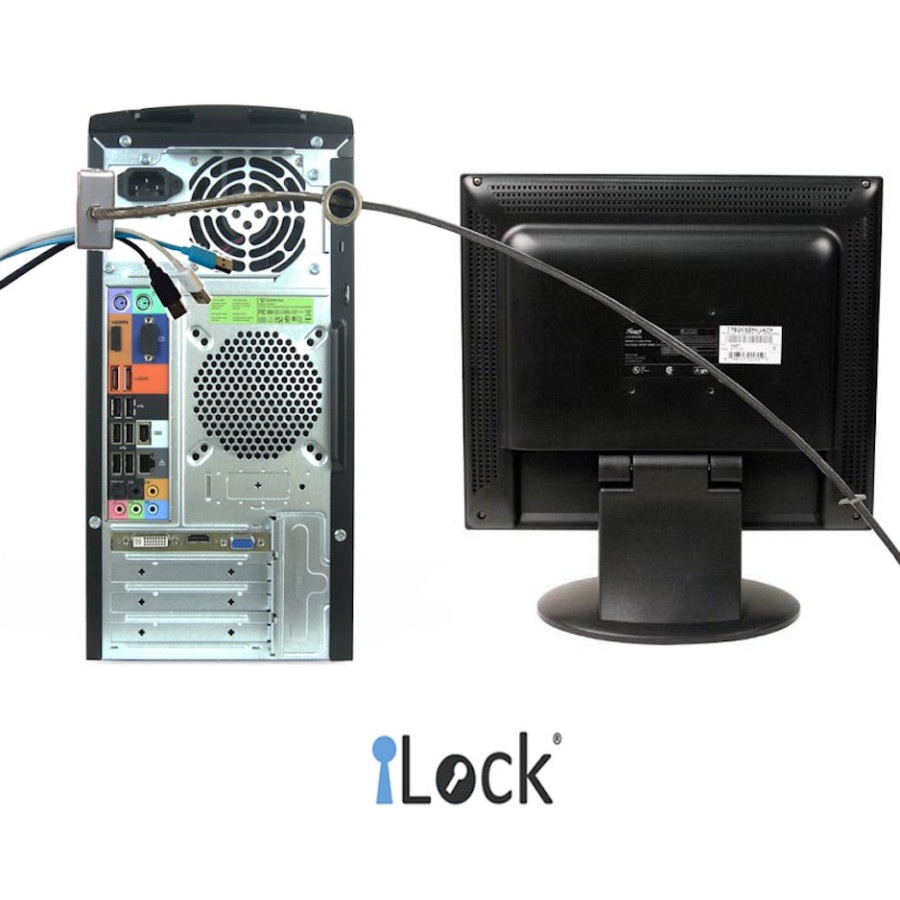 Jual iLock - Desktop & Monitor Security Cable Lock | Shopee Indonesia