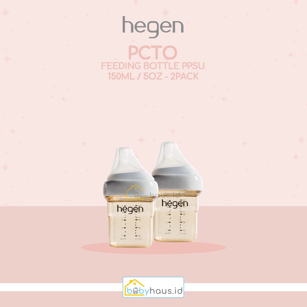 Jual HEGEN - PCTO FEEDING BOTTLE PPSU 150ML 2PACK | Shopee Indonesia