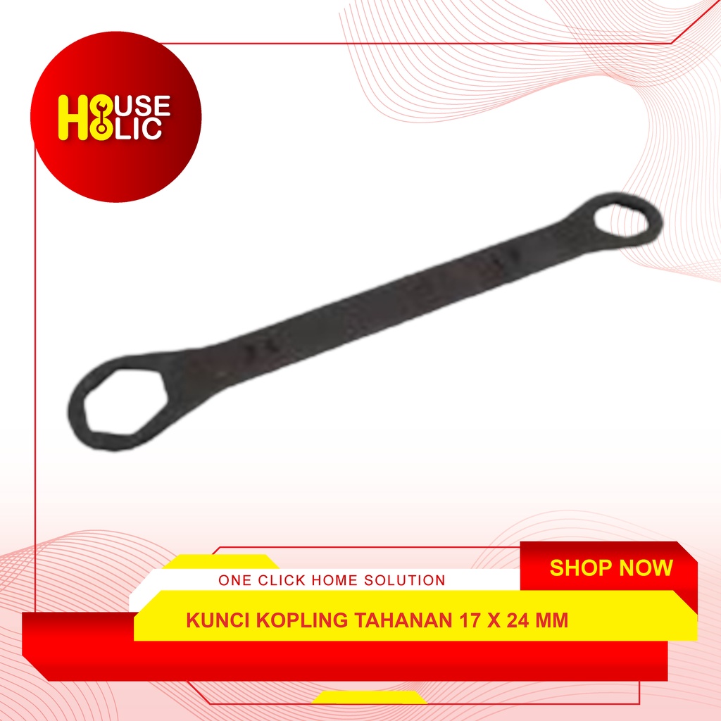 Jual Coupling Nut Wrench 17 x 24mm / Kunci Coupling / Kunci Kopling Tahanan | Shopee Indonesia