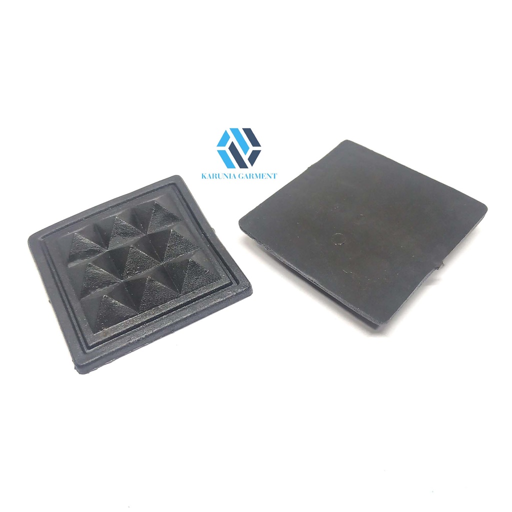 Jual Alas / tatakan kaki koper 3x3 cm bahan karet Hitam satuan COD ...