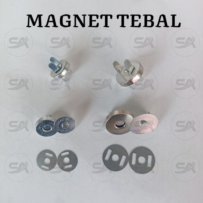 Jual MAGNET TEBAL (BKS | 10pc) KANCING MAGNET DOMPET TAS 12 MM 18 MM ...