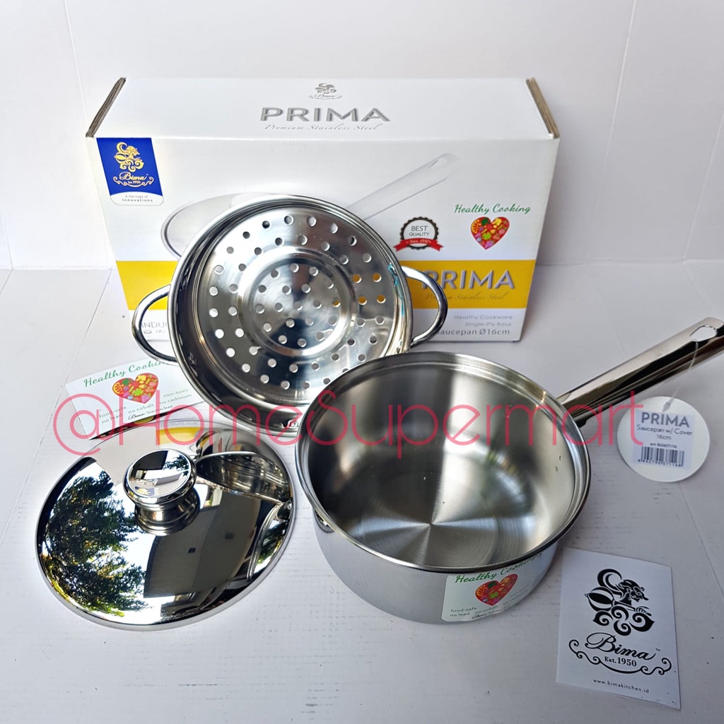 Jual Panci Bima Prima Series Saucepan Panci 16Cm B2007116 Sauce pan ...