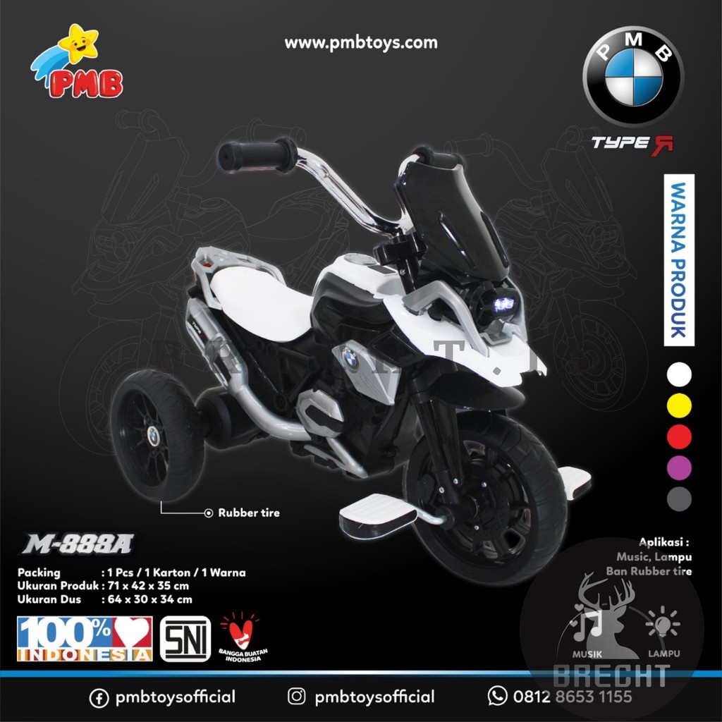 Jual Mainan Anak Motor Gowes PMB M 888A / 888A / 888 AKI Exotic ET 2102 ...