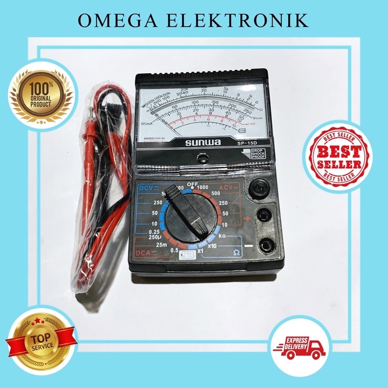 Jual Multimeter Multitester Sunwa SP-15D/Avometer Sunwa SP-15D | Shopee ...