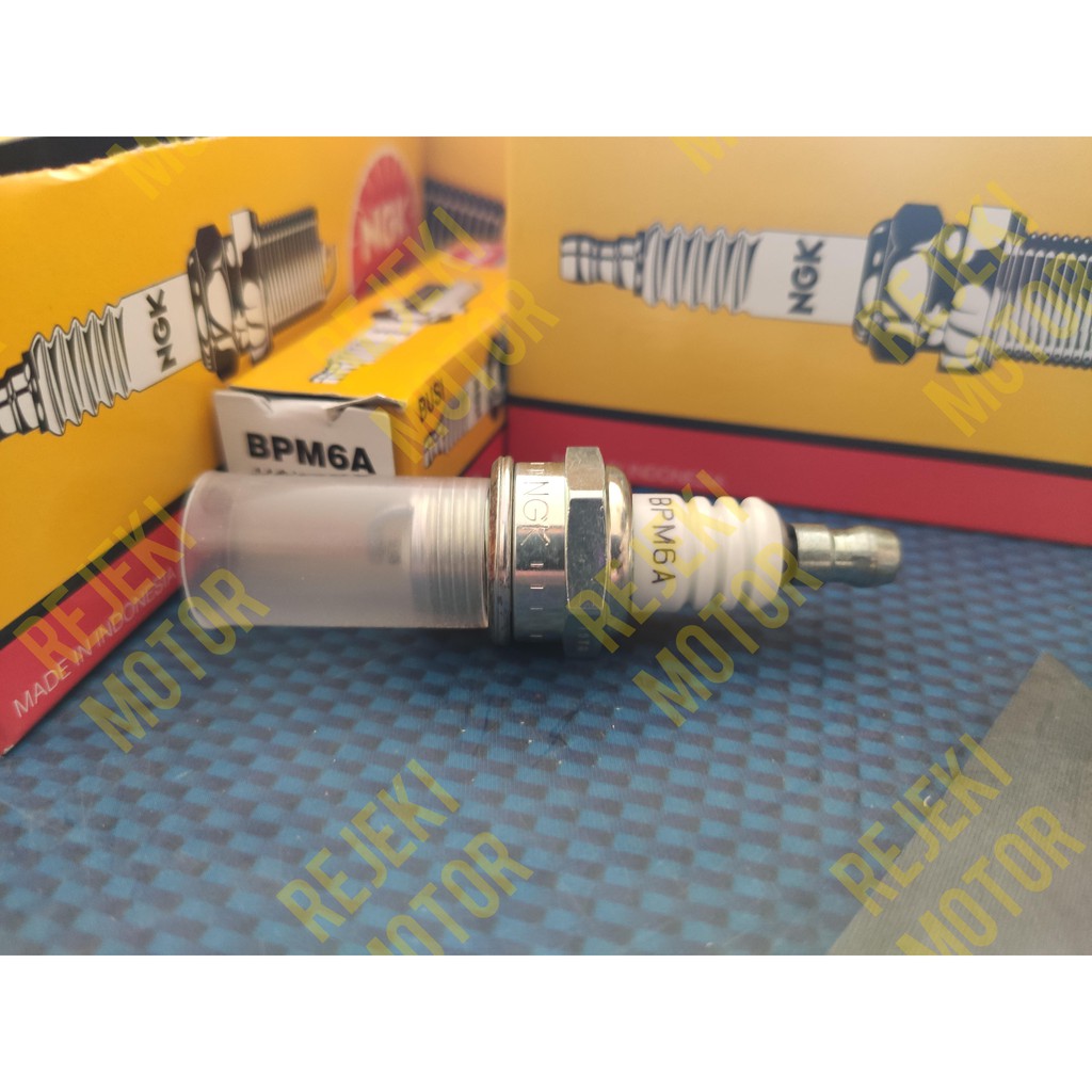 Jual BUSI MESIN RUMPUT BPM6A NGK ASLI | Shopee Indonesia