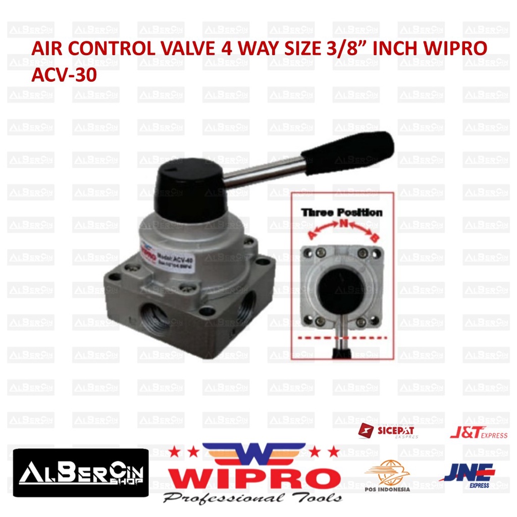 Jual Air Control Valve 4 Way 3/8Inch 3/8 Inch WIPRO ACV-30 ACV 30 ...