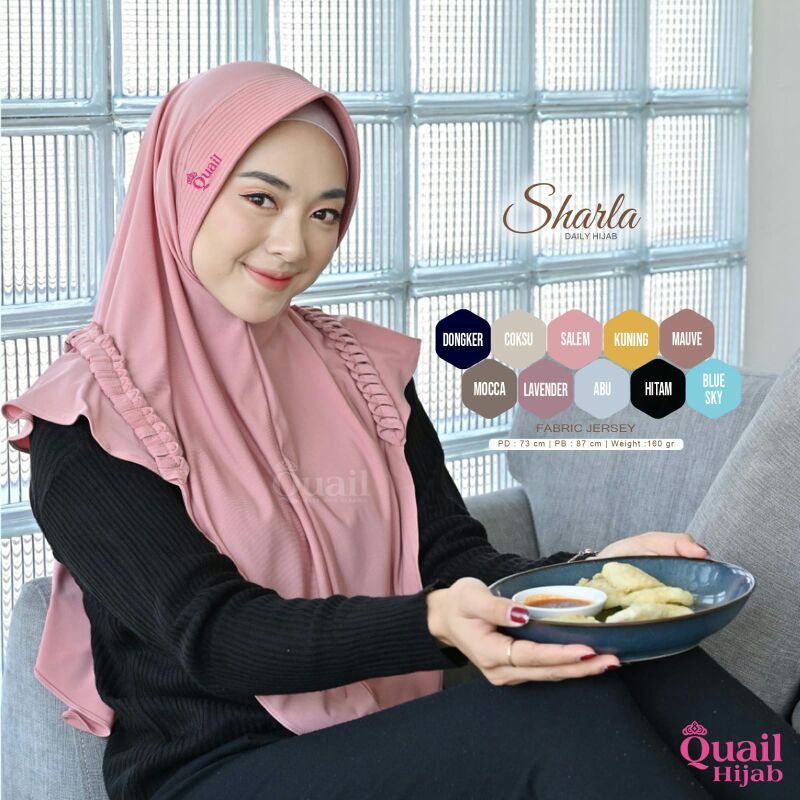 Jual Hijab Instant Sharla Daily Original Quail / Model Hijab Terbaru ...