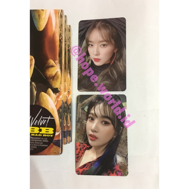 Jual OFFICIAL IRENE & JOY PC RBB REALLY BAD BOY RED VELVET [SEULGI WENDY YERI] | Shopee Indonesia